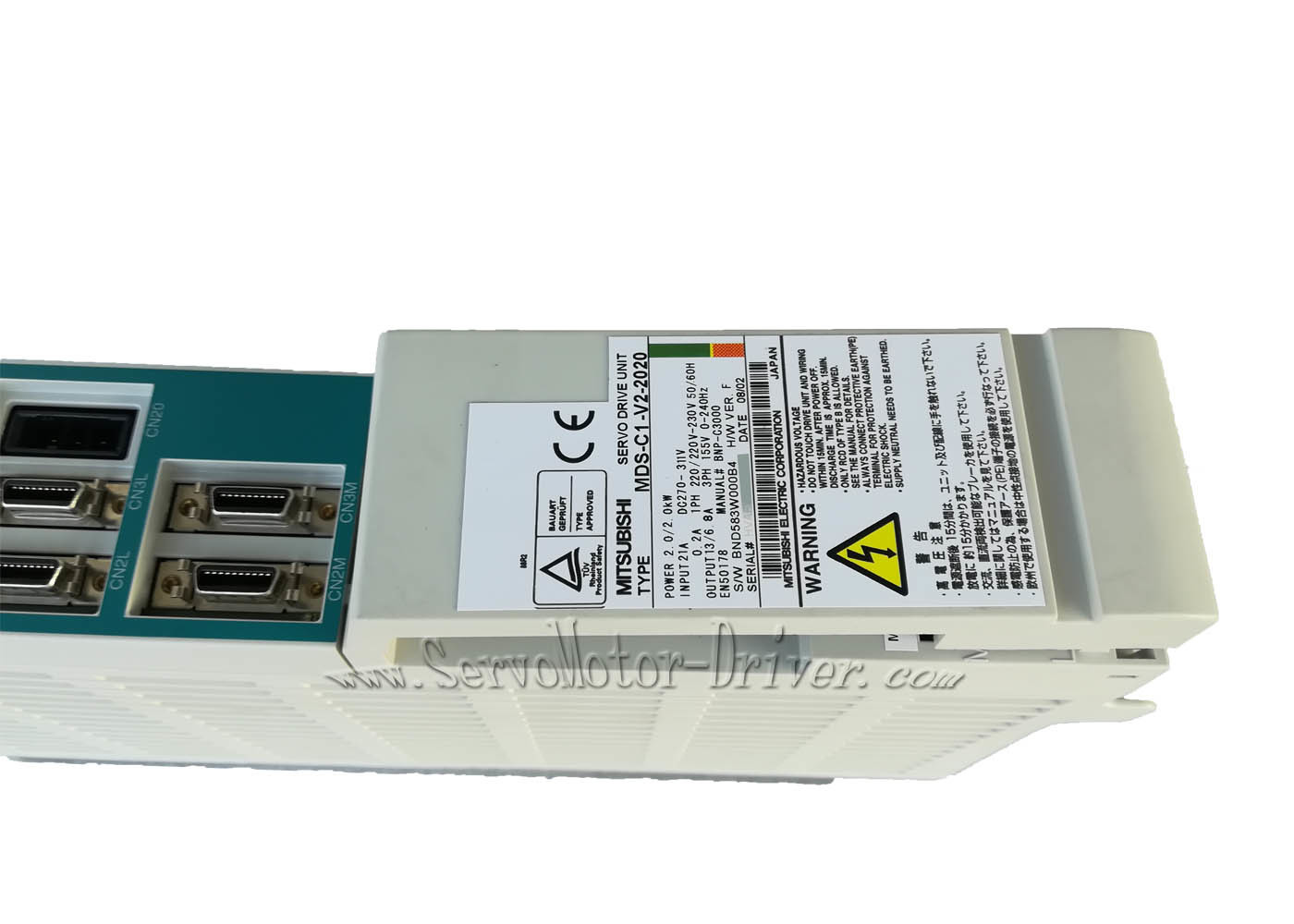 2 Axis Mitsubishi AC Servo Drive MDSD C1 V2 2020 2000W Rated Capacity ...